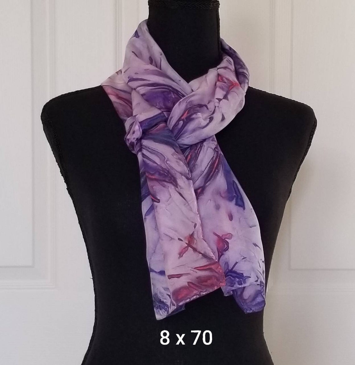 Periwinkle, Salmon, Midnight Blue, Violet and Orchid Handmade Silk ...