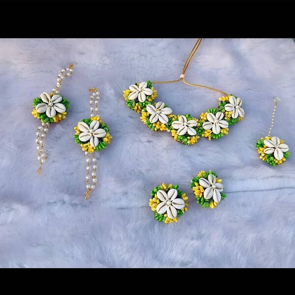 Shell Haldi Jewelry - Etsy