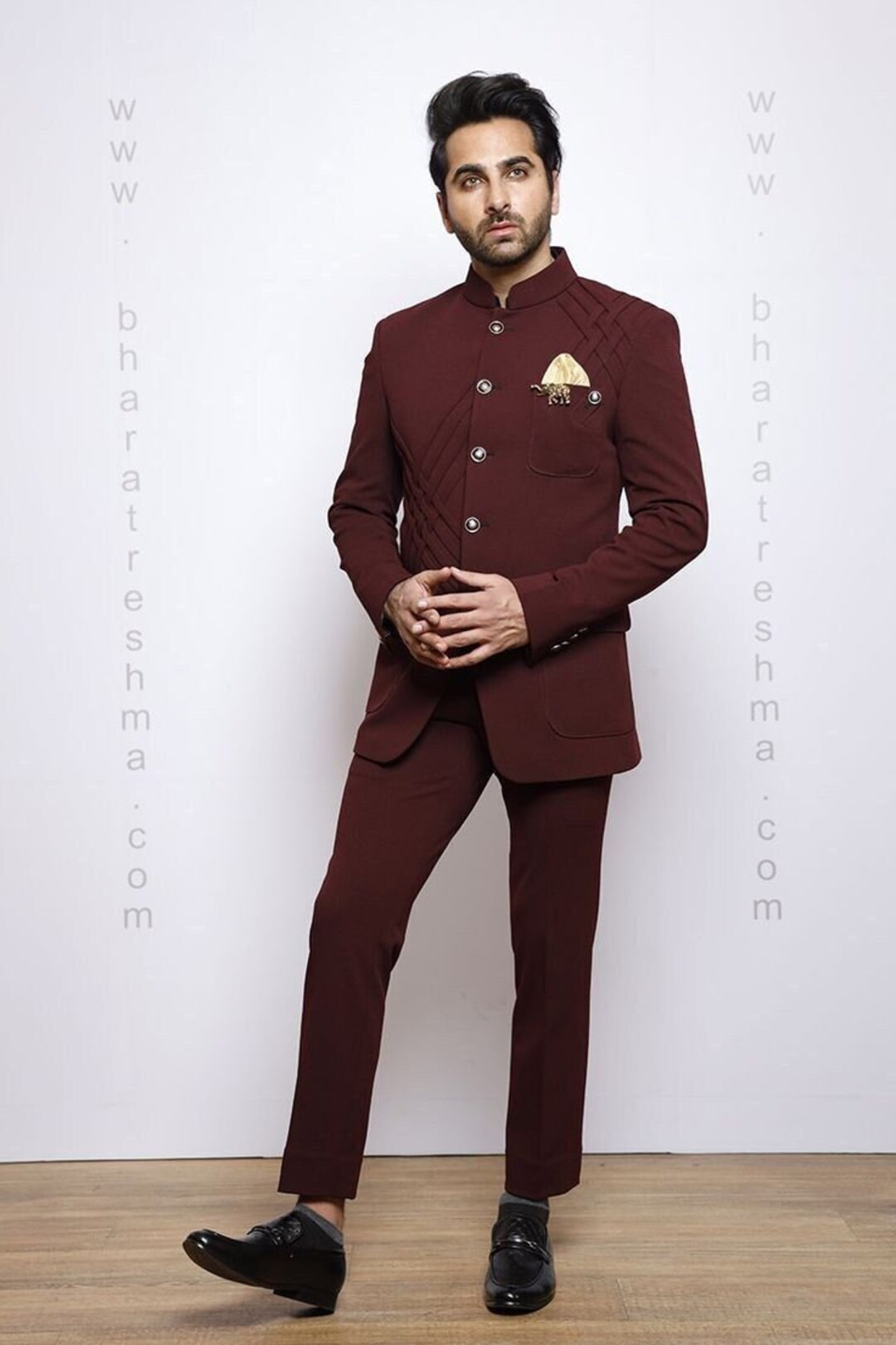 Indian Ethnic Stylish Jodhpuri Suit for Men Mandarin Suit for Men ...