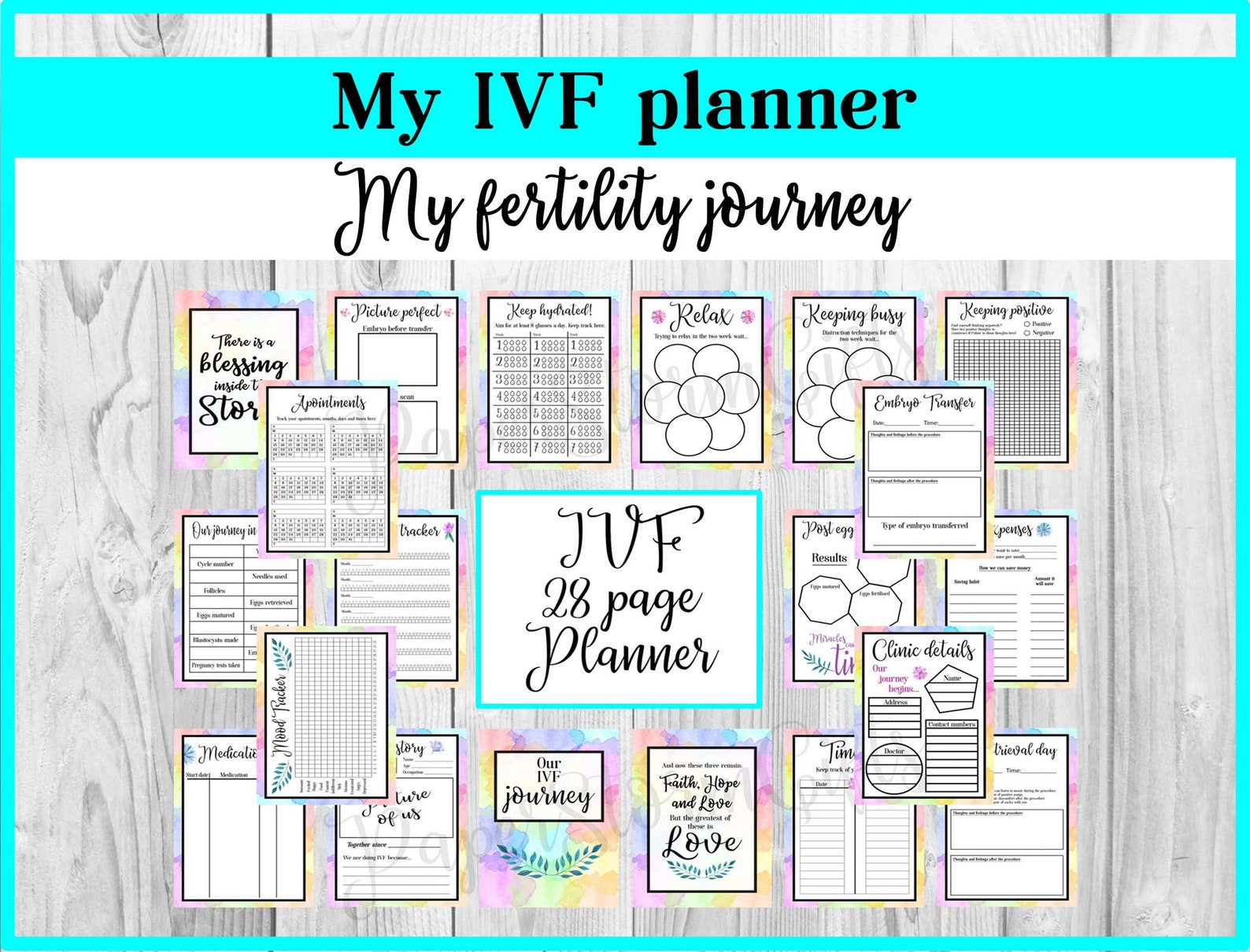 My IVF Journey, IVF Planner Pages, Fertility Journey, Journal ...
