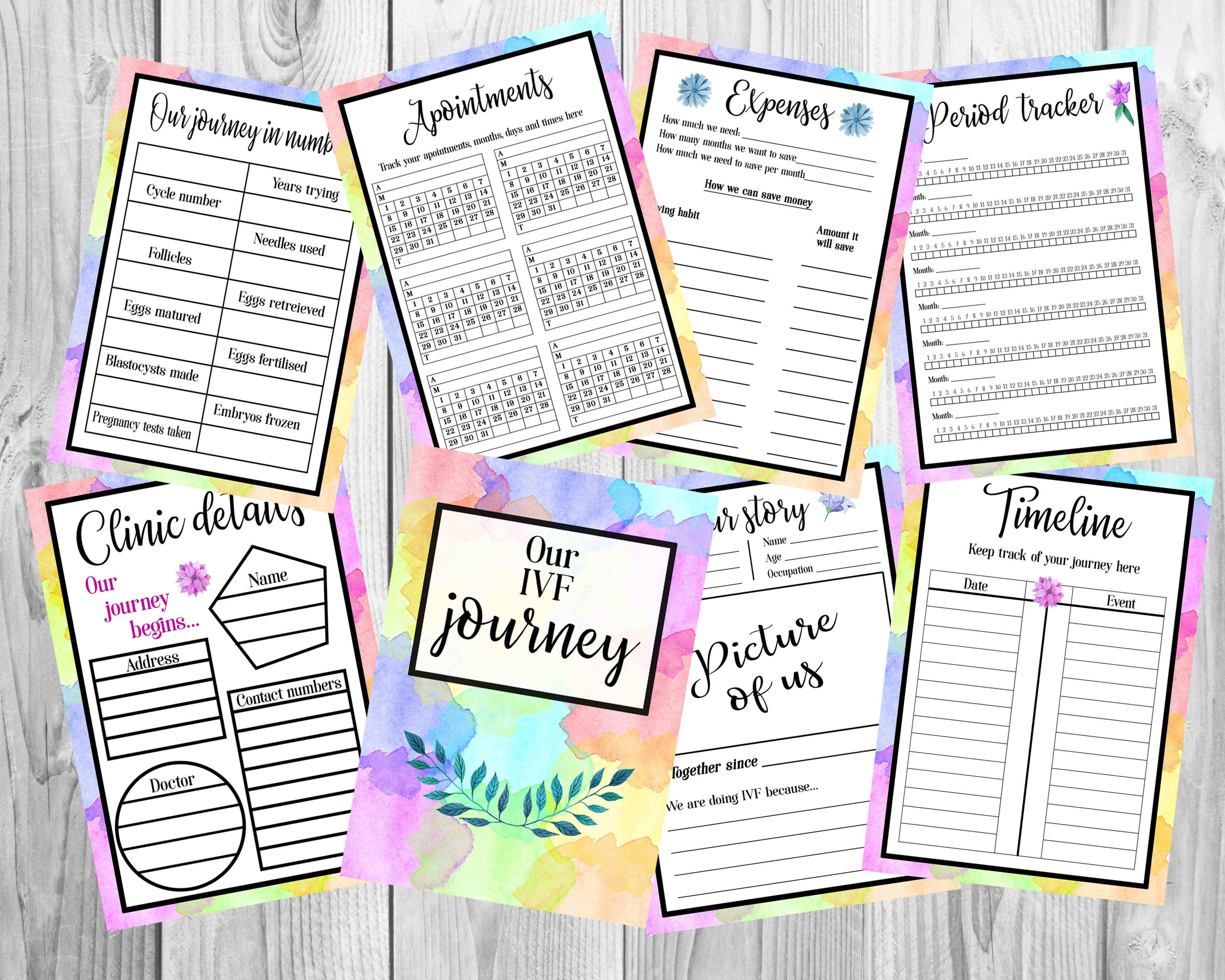My IVF Journey, IVF Planner Pages, Fertility Journey, Journal ...