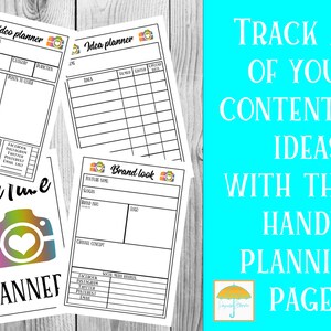 My Youtube Planner, Video Planner Pages, Complete Video Planning ...