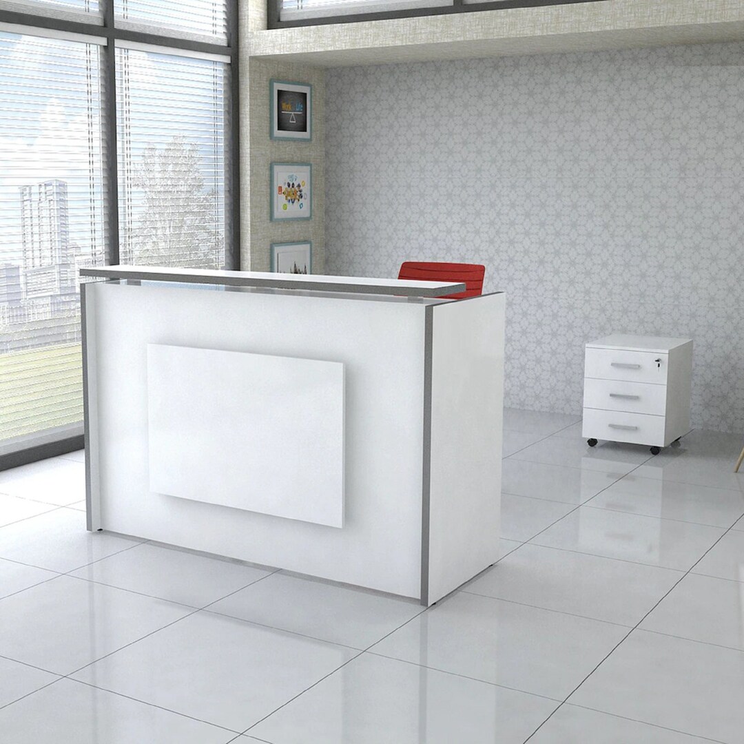 Reception Desk, Office Furniture, Custom Reception Desk, Sales Counter ...