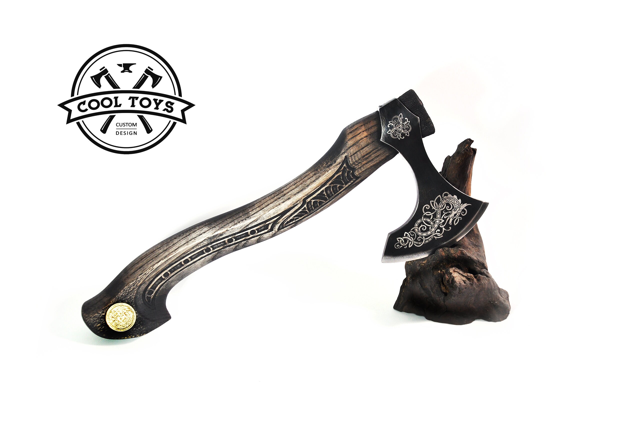 Personalized Ornately Decorated Axe nidhogg Power | Etsy