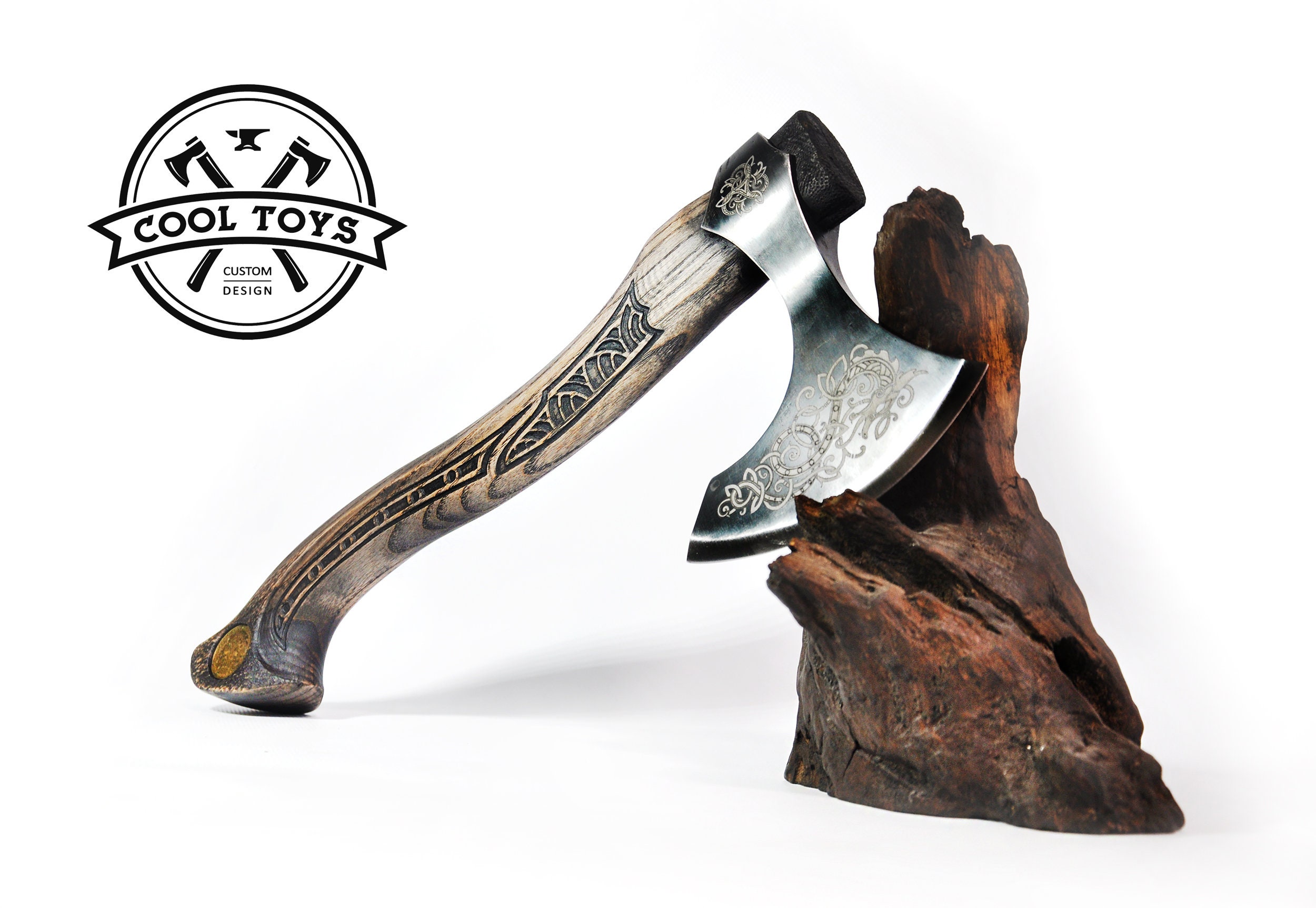 Personalized Ornately Decorated Axe nidhogg Power | Etsy