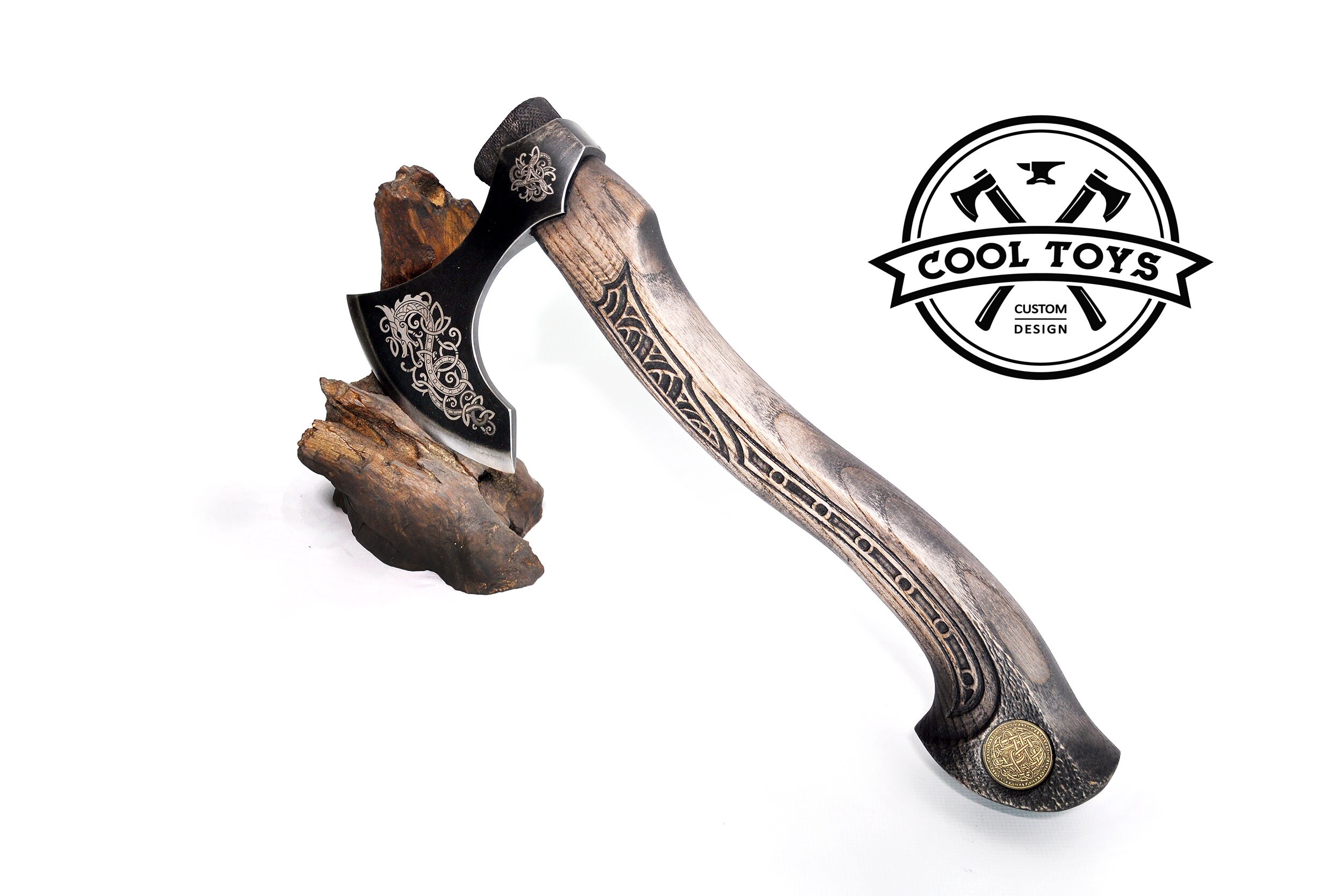 Personalized Ornately Decorated Axe nidhogg Power | Etsy