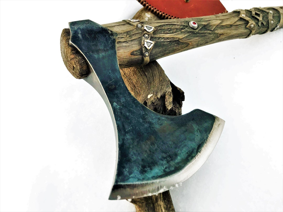 Silver Anniversary Art Gift. Viking Axe noble Leaderrune inguz is a ...