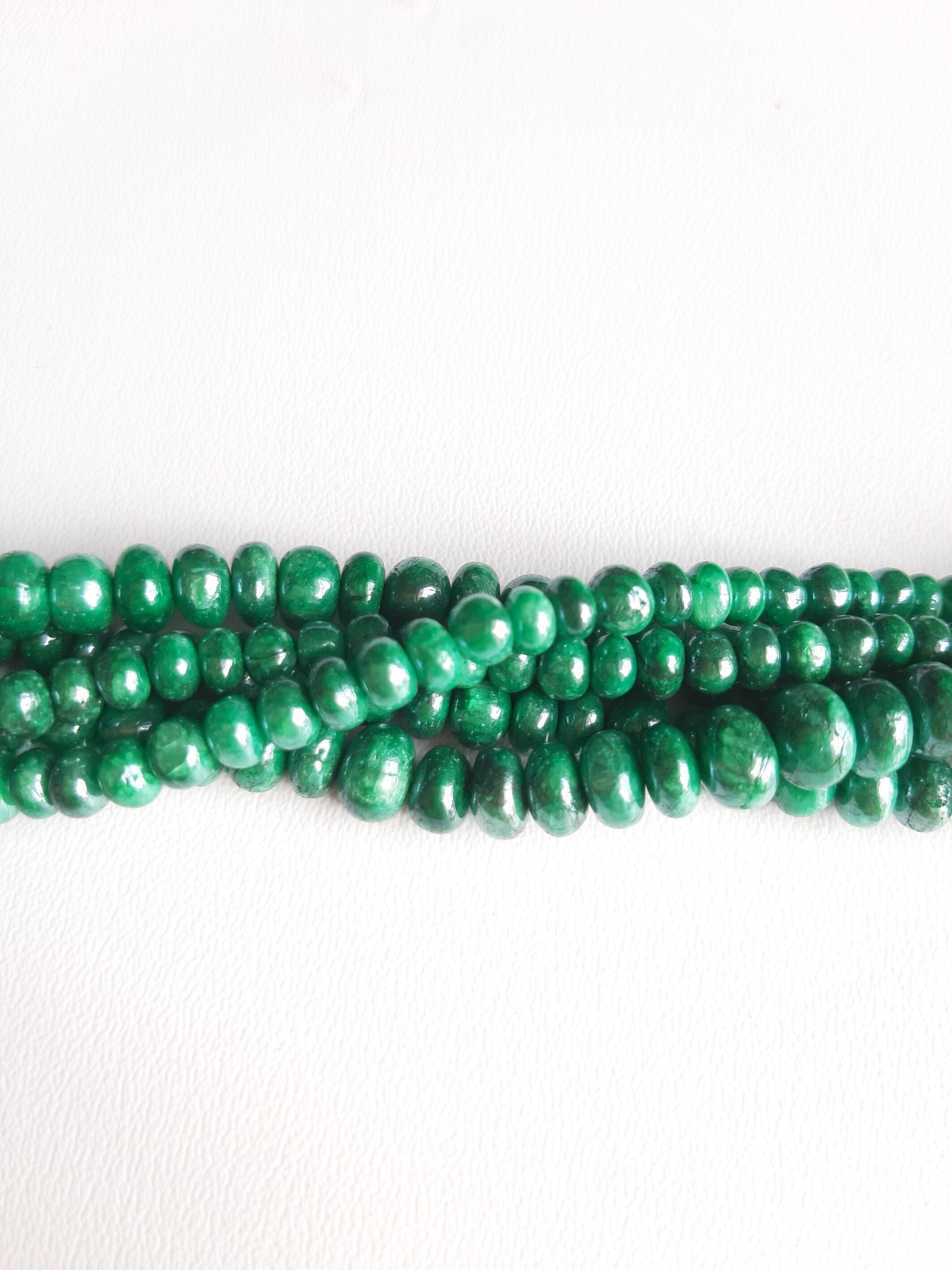AAA+++1 Strand Dyed Silverite Green Sillimanite Plain Rondelle Beads ...