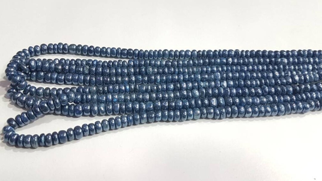 Aaa+++silverite Blue Colour Labradorite Smooth Plane Rondelle Beads ...