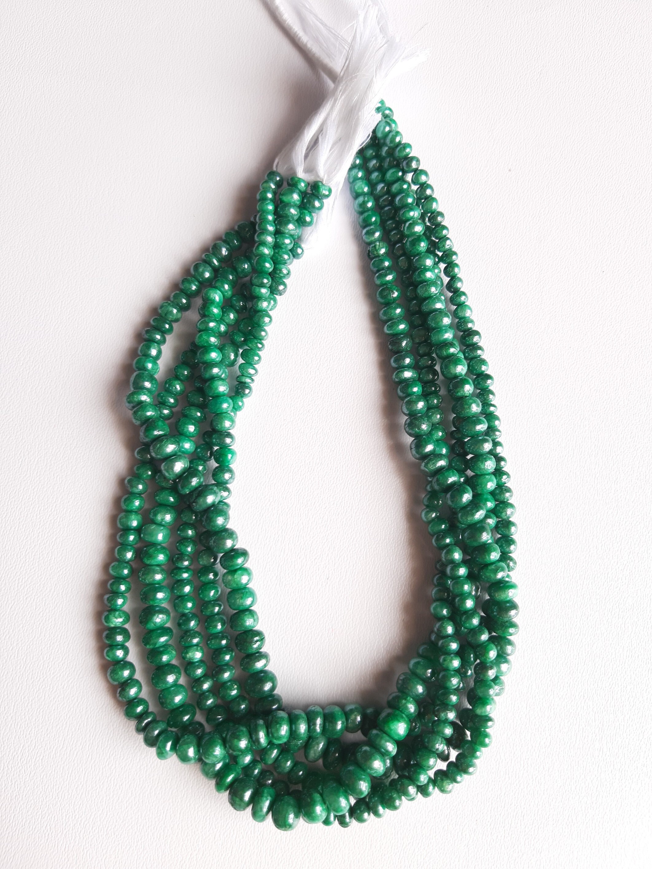 AAA1 Strand Dyed Silverite Green Sillimanite Plain Rondelle | Etsy