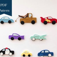 Car Pattern PDF Sewing Pattern Felt Car Pattern Transportation Felt Toy ...