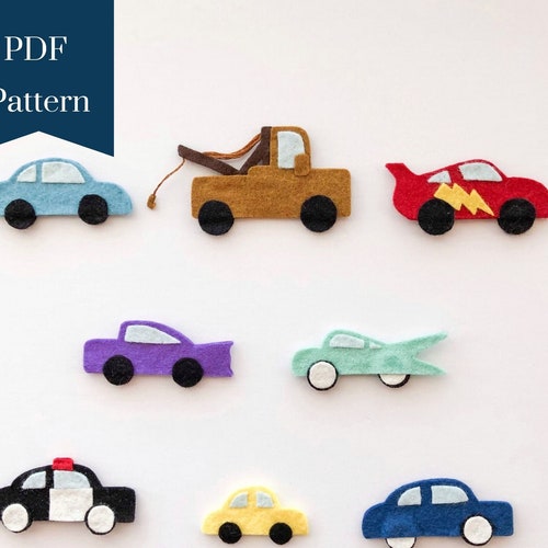 CARS 1 PDF Sewing Pattern school Bus Tractor Taco Truck | Etsy