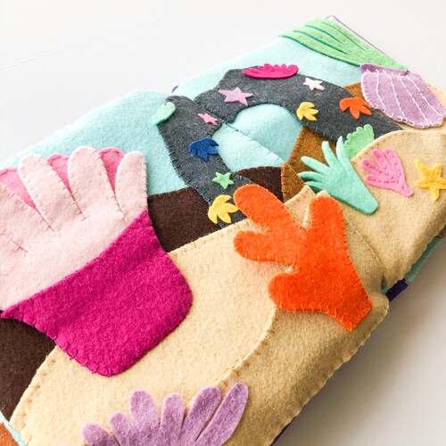 Mermaid Under the Ocean Felt Quiet Book Princess Page PATTERN - Etsy