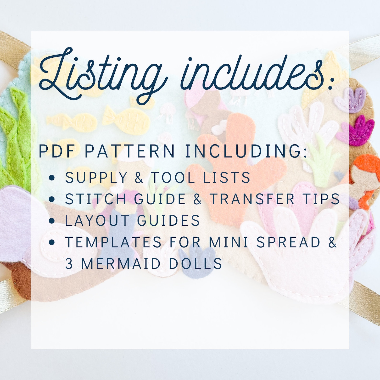 Mini Quiet Book Pattern and Templates | Mermaid Shell Felt Craft for ...