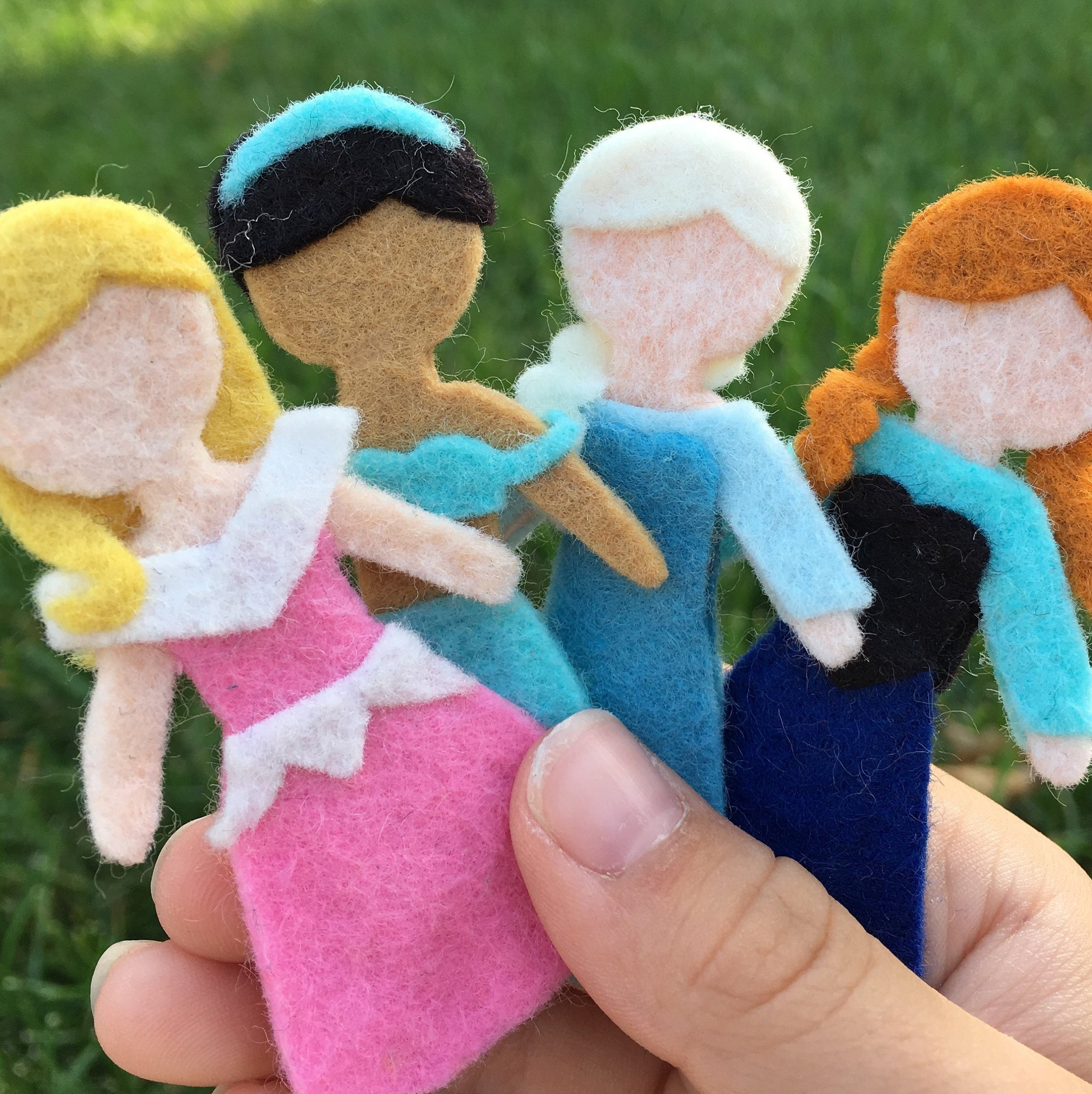 No Sew Princess Felt Dolls Pattern - Etsy