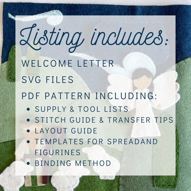 SVG Cut File Quiet Book Pattern and Templates Silent Night - Etsy Australia