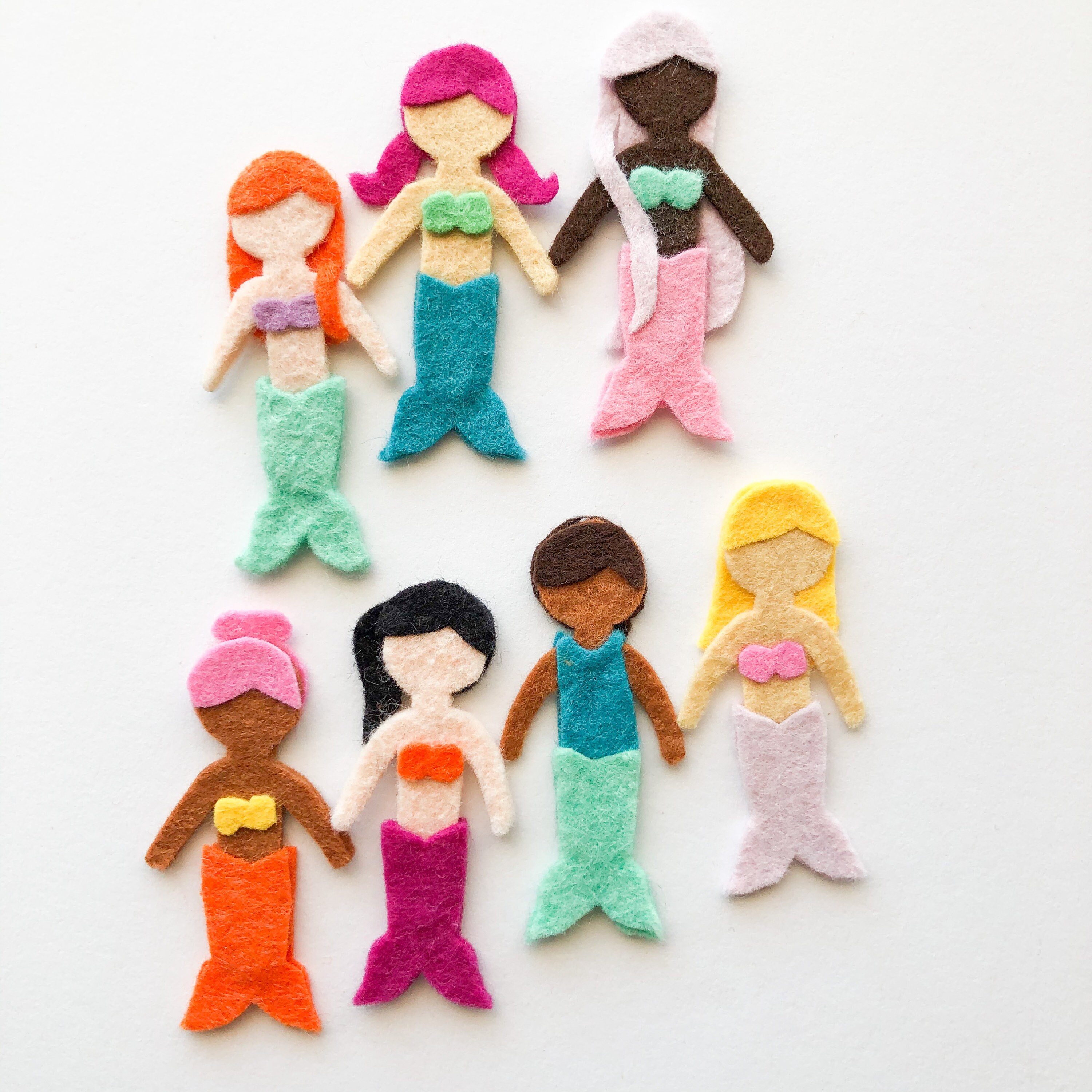 No Sew Mermaid Doll Pattern Felt Mermaid - Etsy