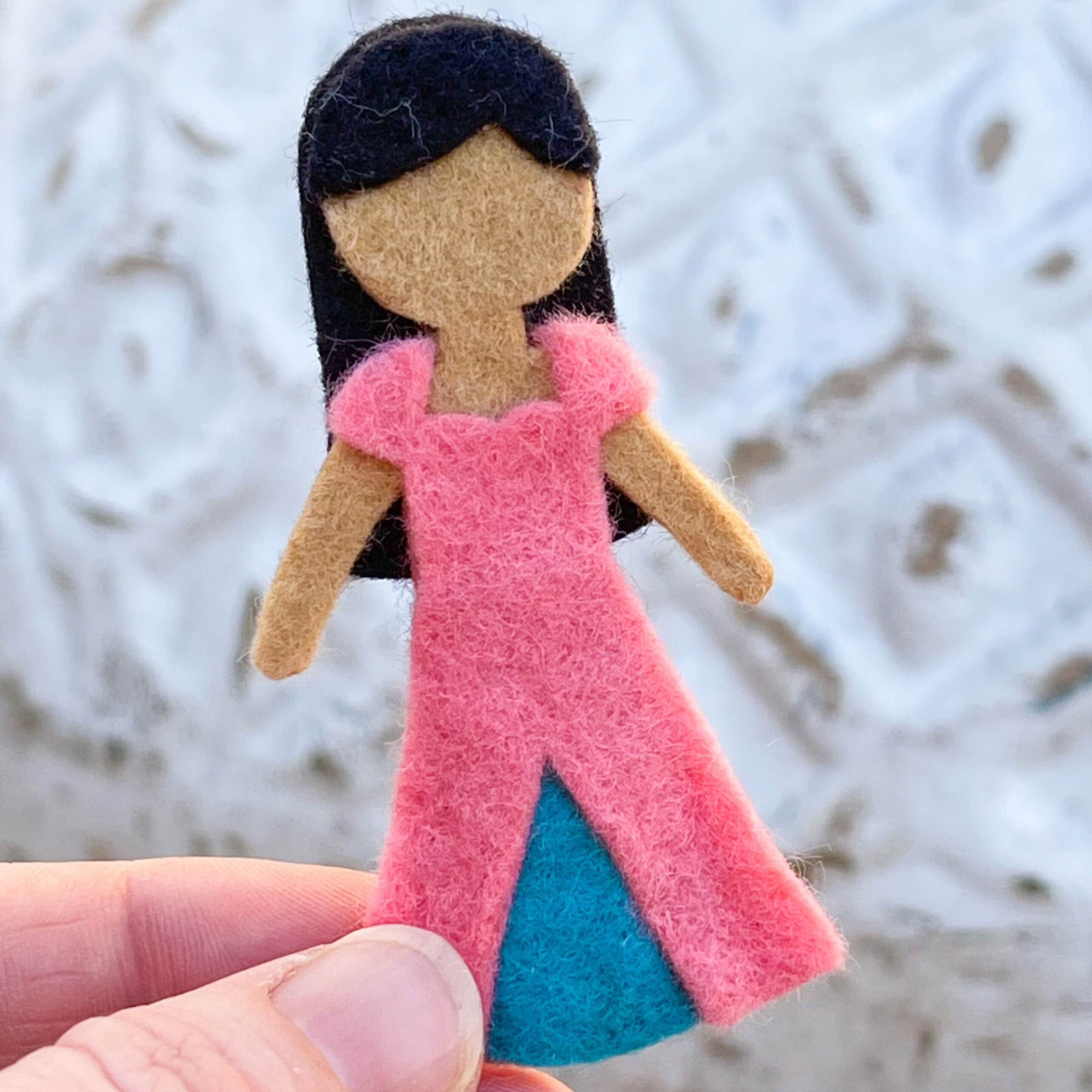 SVG Cut File No Sew Princess Dolls 2 Felt Pattern | Etsy