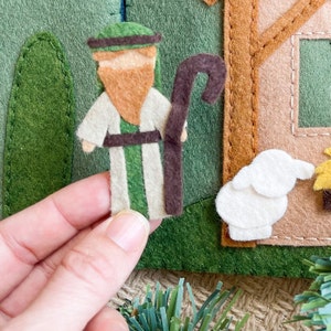 No Sew Nativity Felt Dolls Pattern | Holy Family and Baby Jesus for ...