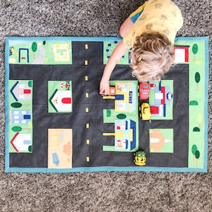 Toy Car Play Mat Pattern, Pleasant City - Etsy