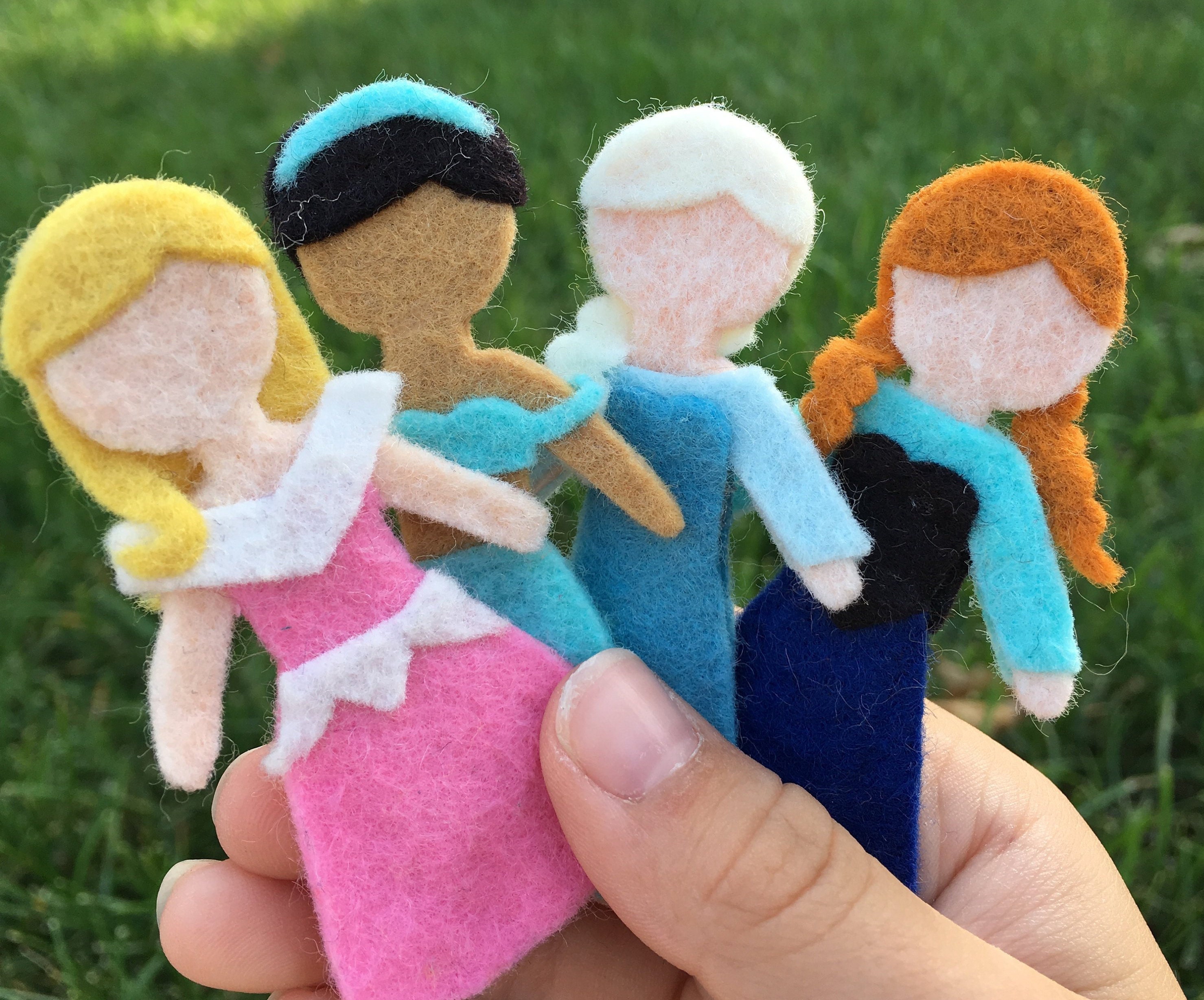 No Sew Princess Felt Dolls Pattern | Etsy