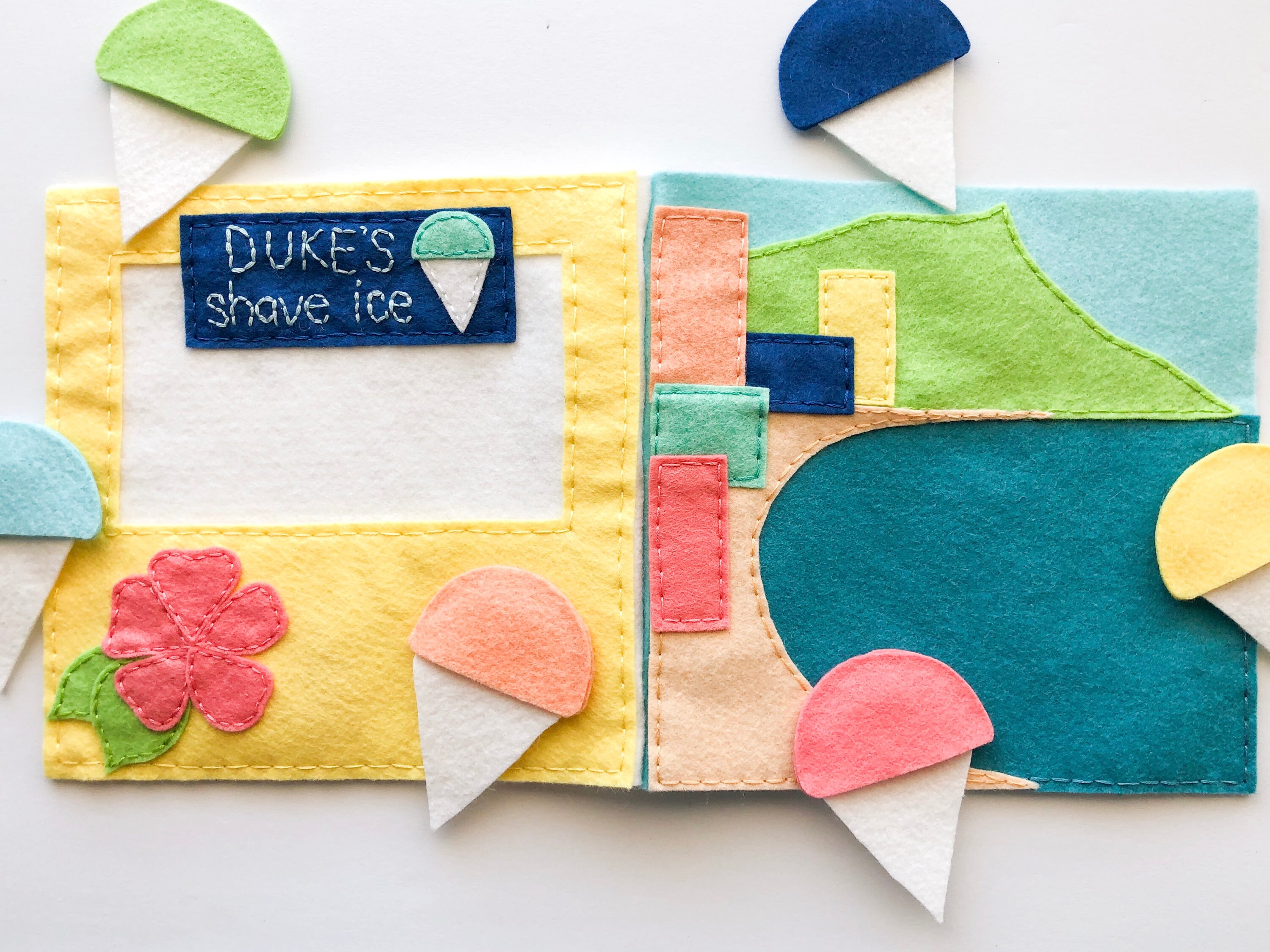 Easy Quiet Book Pattern for Beginners, Shave Ice in Waikiki - Etsy