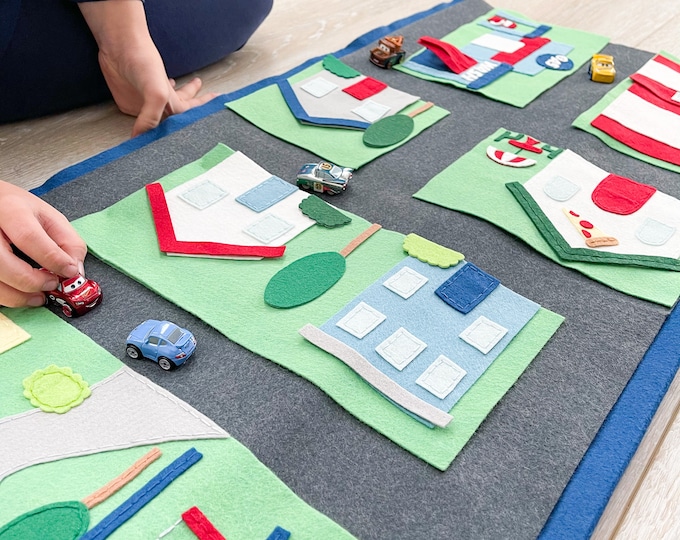 Toy Car Track and Tote Play Mat Immediate Download of PDF SEWING ...