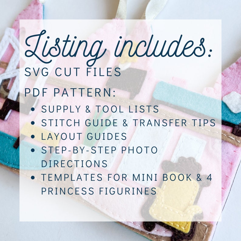 SVG Cut File Mini Quiet Book Pattern and Templates Princess - Etsy