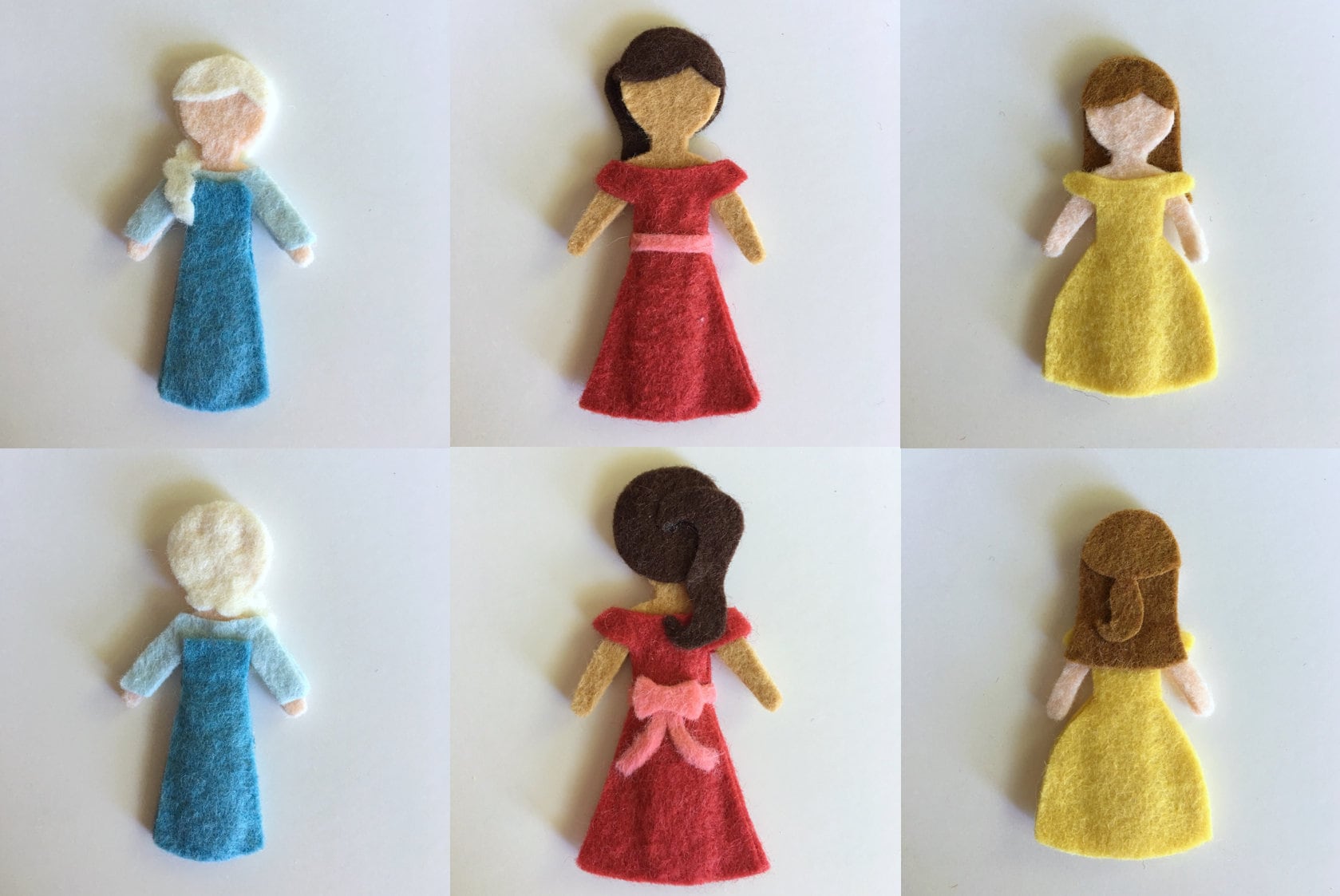 SVG Cut File No Sew Princess Felt Dolls Pattern | Etsy