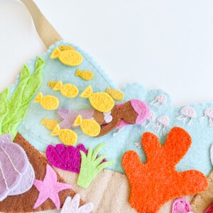 Mini Quiet Book Pattern and Templates | Mermaid Shell Felt Craft for ...