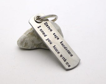 Keychain For Boyfriend Personalized Keychain Keychain Bar | Etsy