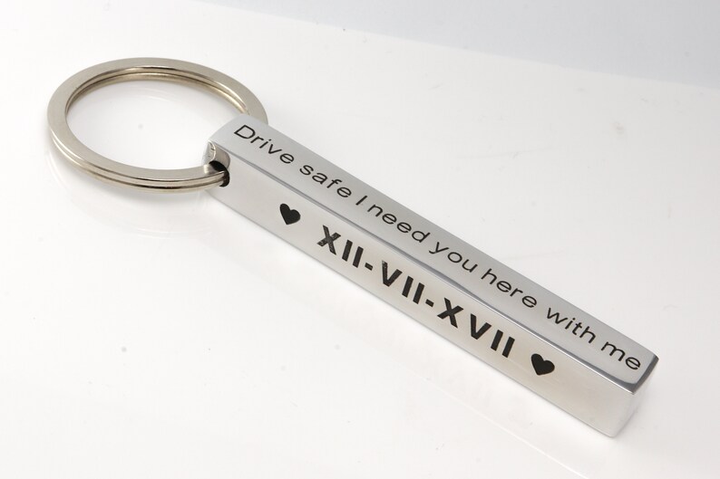 Personalized Bar Keychain,personalized Coordinate Keychain,customize ...