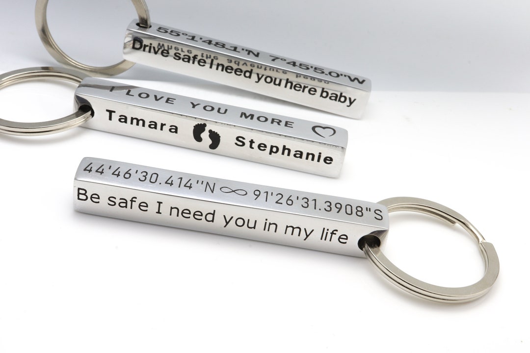 Personalized Keychain ,fly Safe ,pilot Gift ,flight Attendant Gift ...