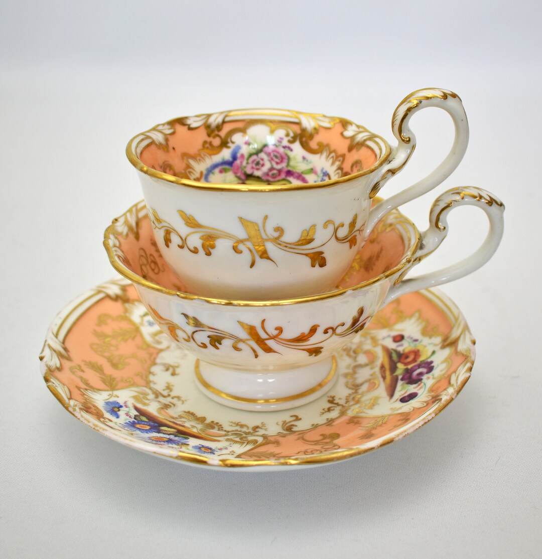 Fine Coalport Cecil Jones Tea & Coffee True Trio, C.1840 - Etsy