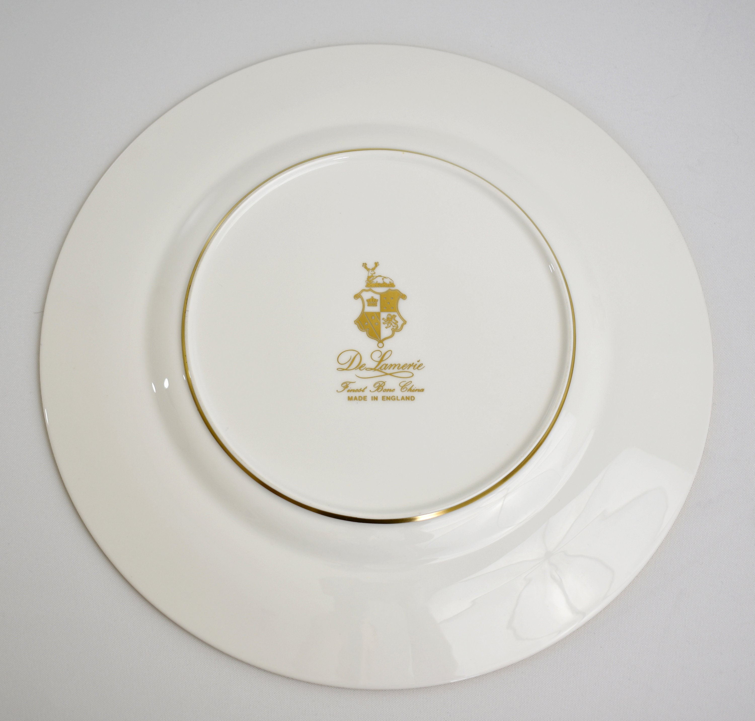 Pair of Fine Gold Enctusted De Lamerie Dinner Plates, Royale Pattern ...