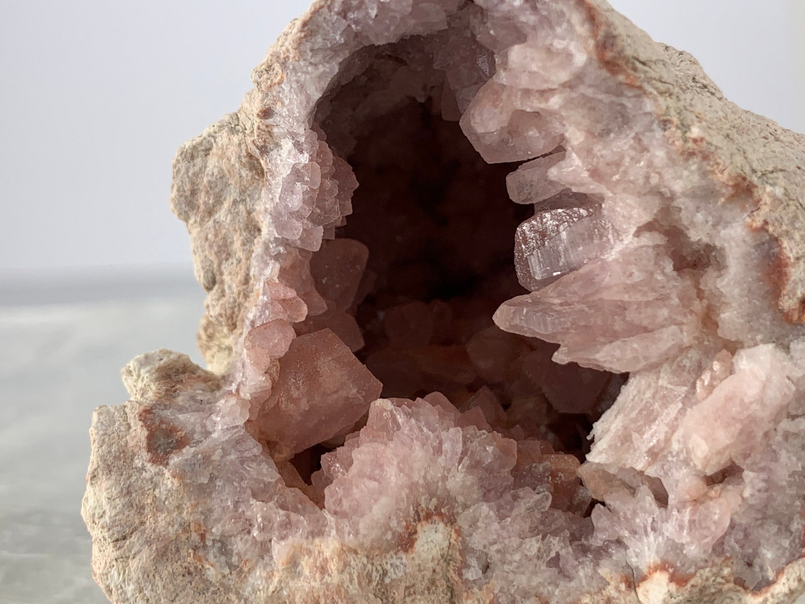 PINK AMETHYST Crystal Geode Raw and Natural Mineral Specimen - Etsy
