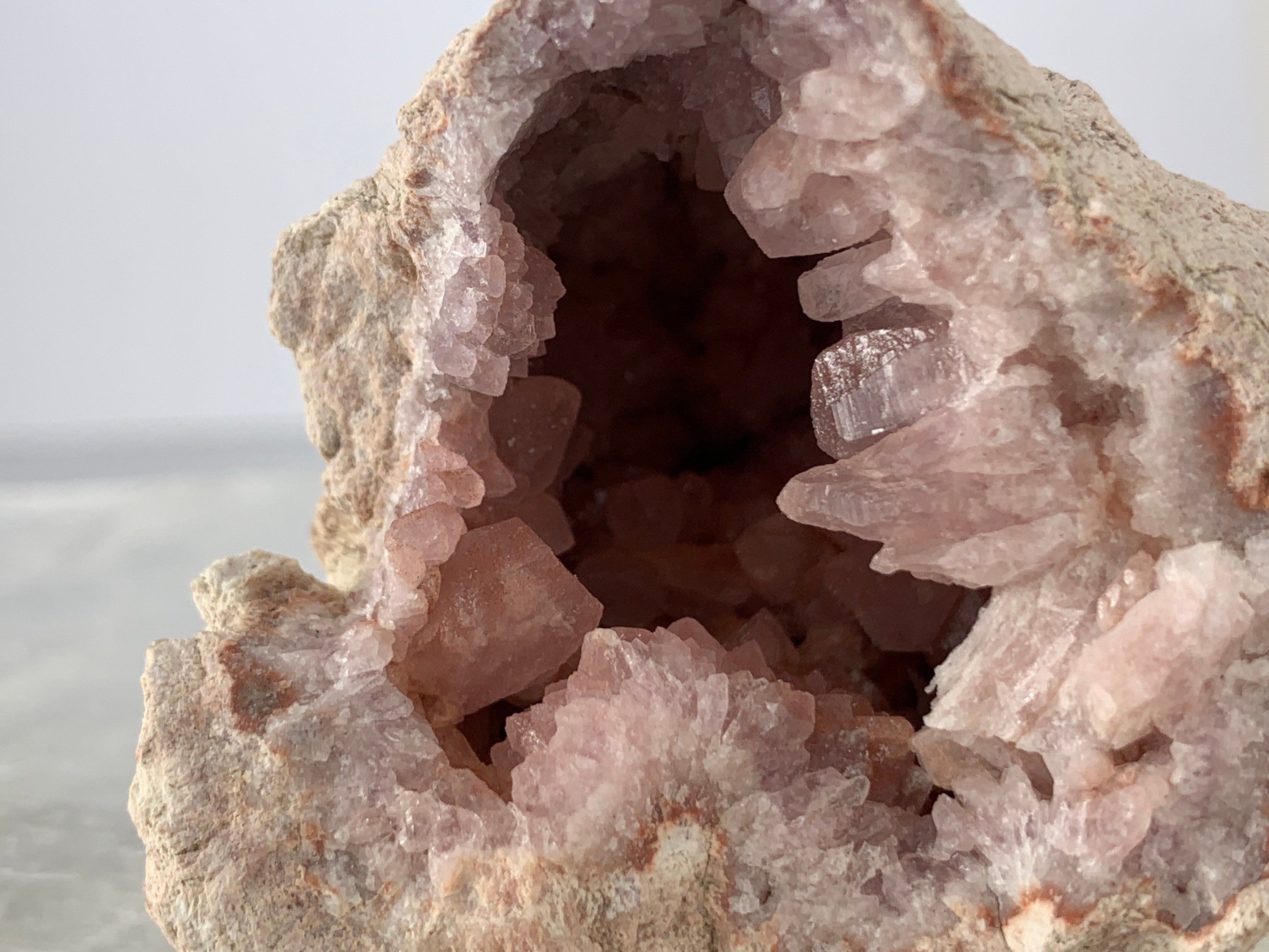 PINK AMETHYST Crystal Geode Raw and Natural Mineral Specimen | Etsy