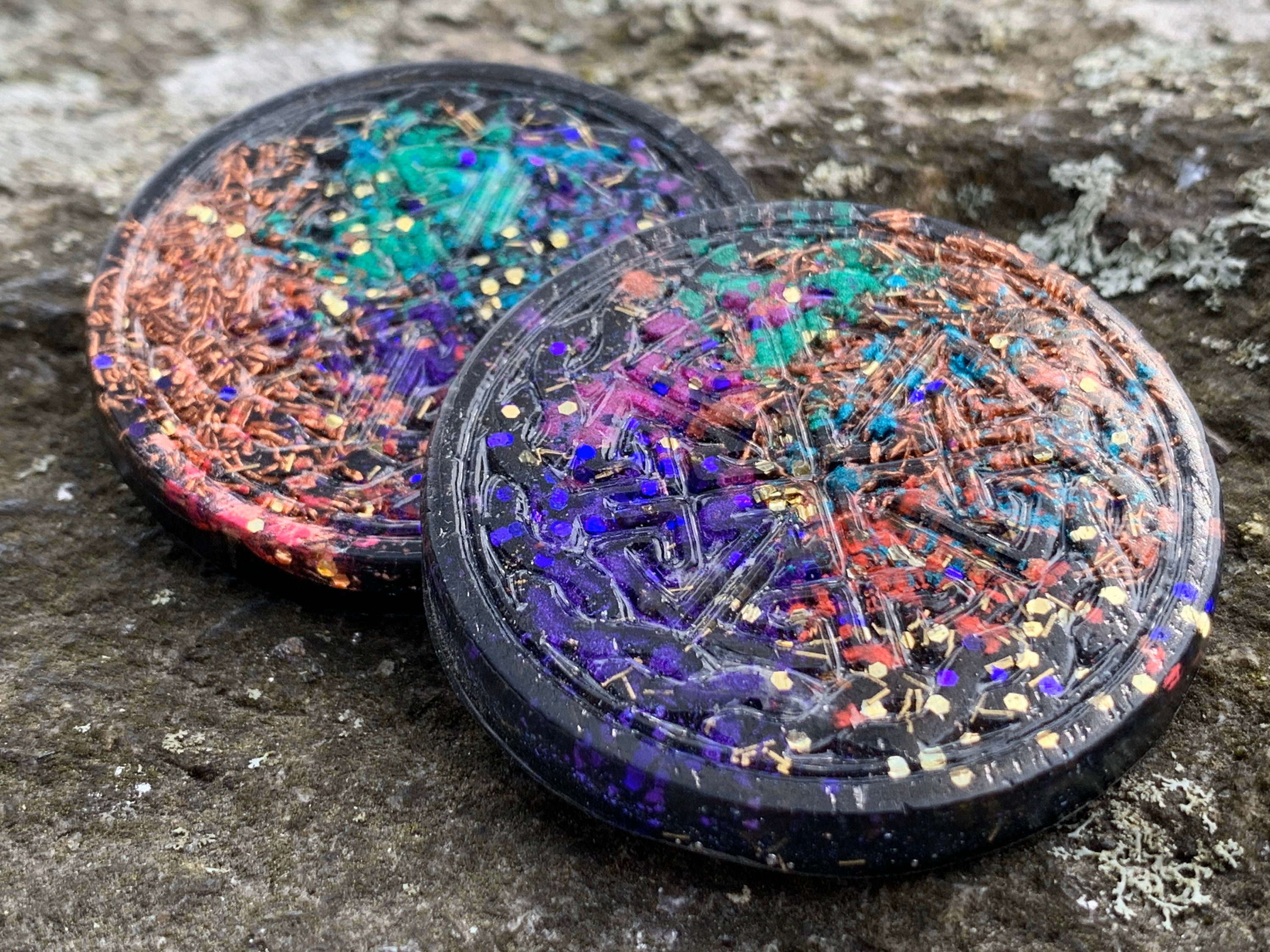 Orgonite® Celtic Cross Mini Disc - Orgone Generator® - EMF Shield - Etsy