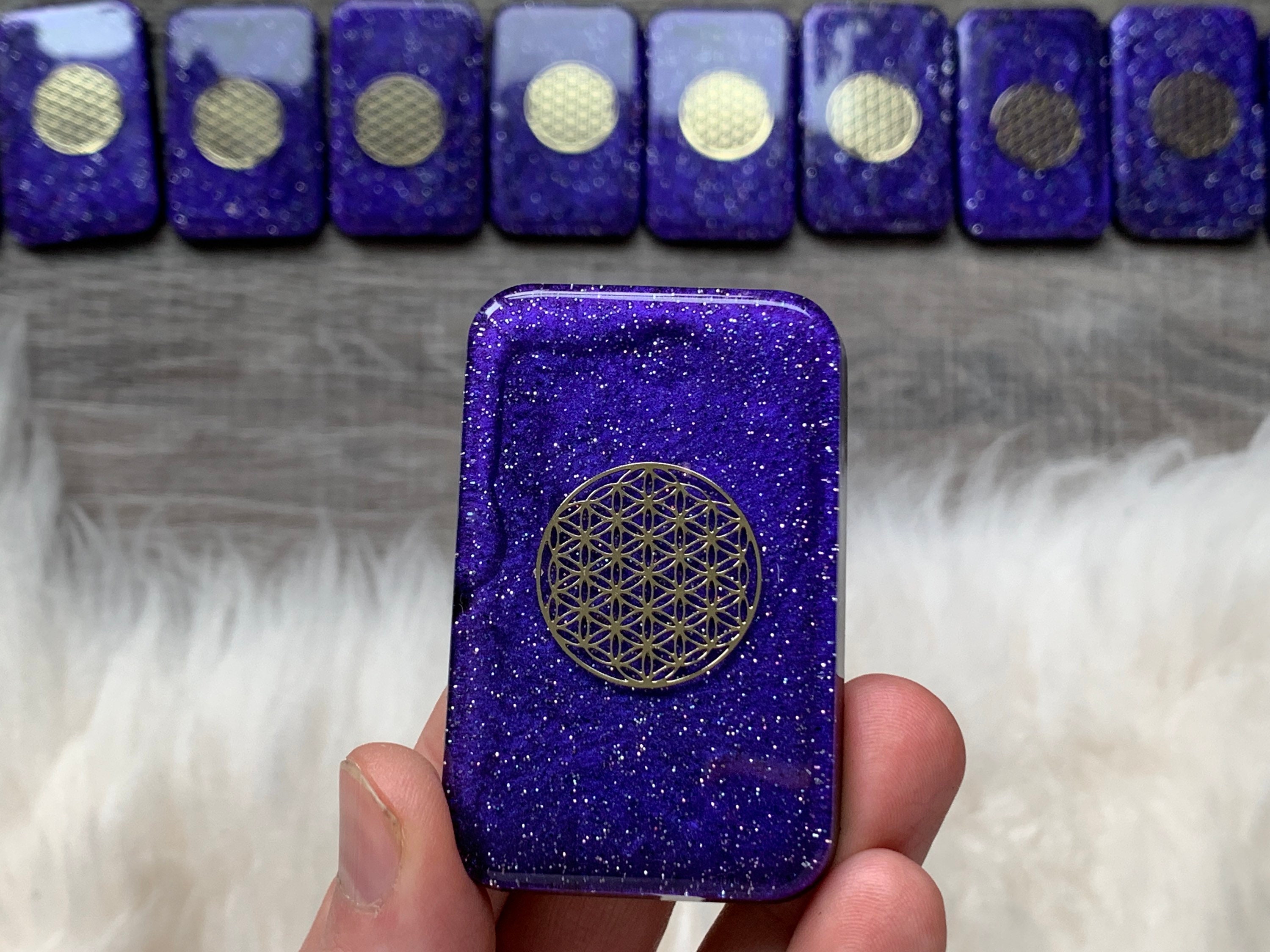 Orgonite® 5G Cell Phone EMF Shield Violet Flame Sacred - Etsy