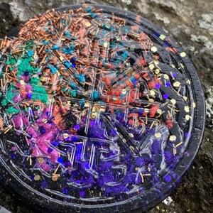 Orgonite® Celtic Cross Mini Disc - Orgone Generator® - EMF Shield - Etsy