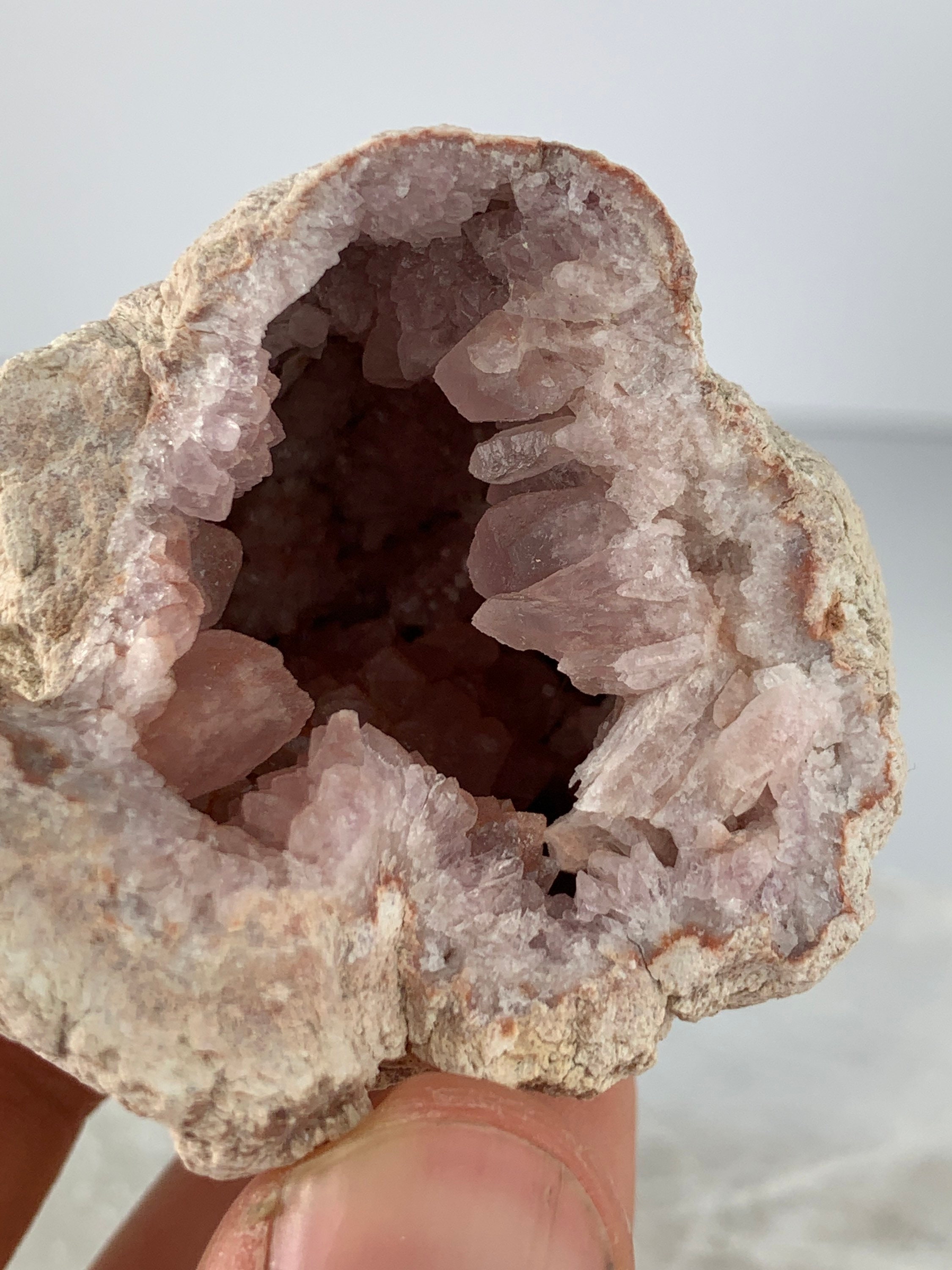 PINK AMETHYST Crystal Geode Raw and Natural Mineral Specimen | Etsy
