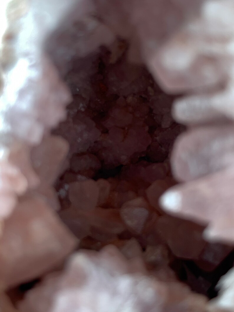PINK AMETHYST Crystal Geode Raw and Natural Mineral Specimen - Etsy