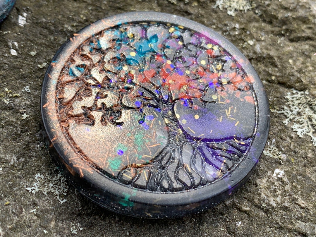 Orgonite® Tree of Life Mini Disc Orgone Generator® EMF Shield - Etsy