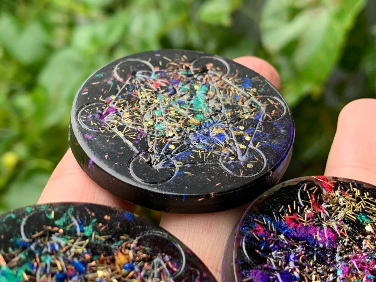 Orgonite® Metatrons Cube Mini Disc Orgone Generator® EMF - Etsy