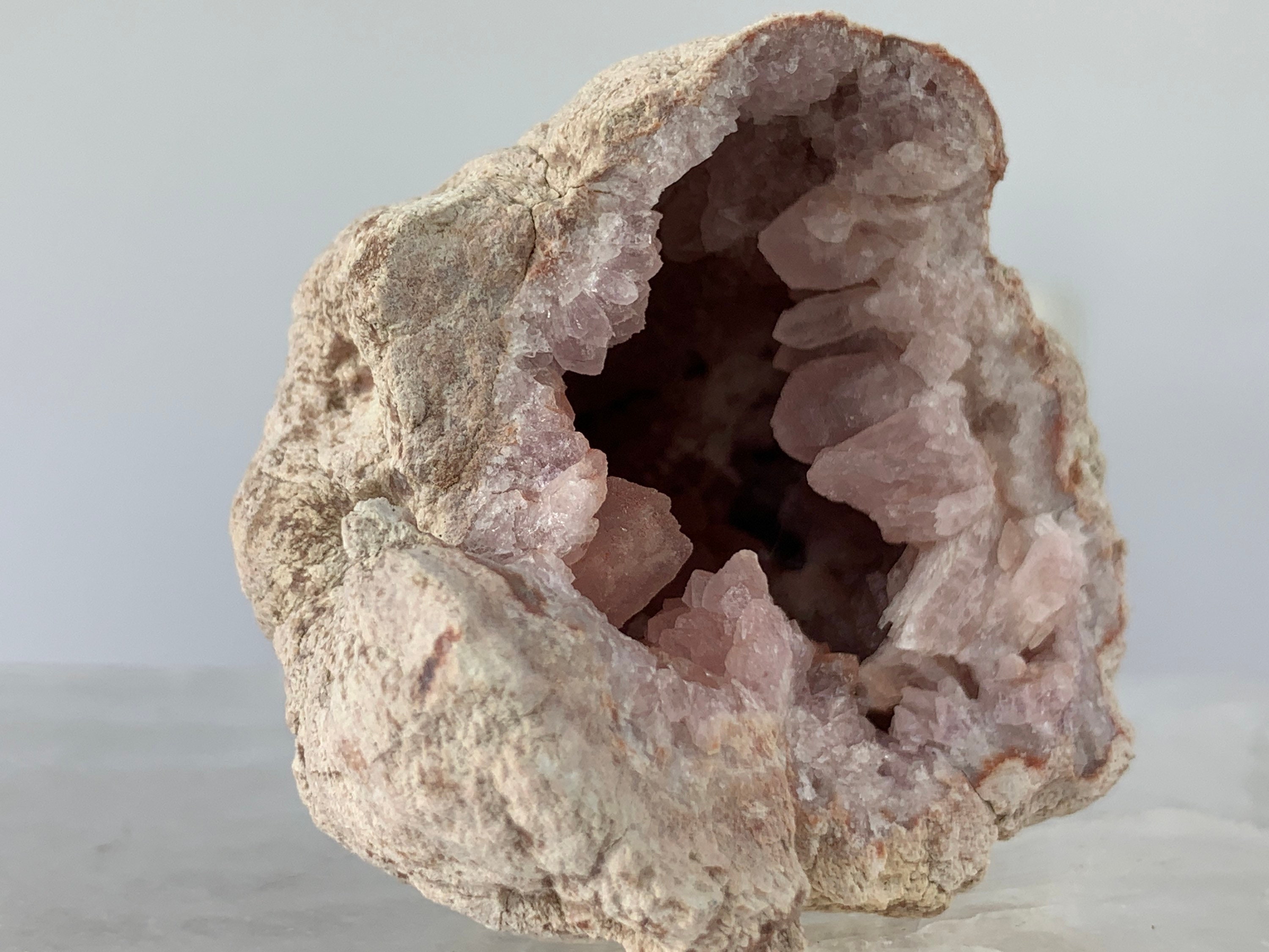 PINK AMETHYST Crystal Geode Raw and Natural Mineral Specimen | Etsy