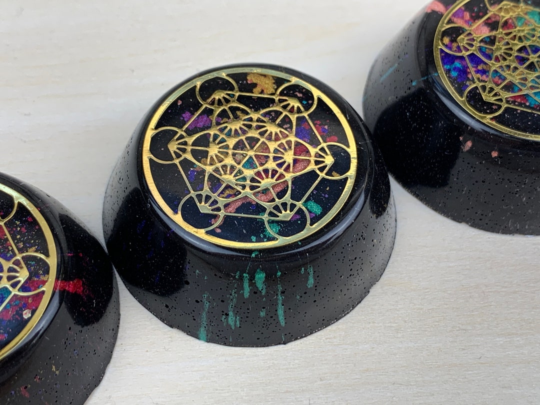 Orgonite® Towerbuster - Metatron's Cube Colorsplash Mini - Etsy
