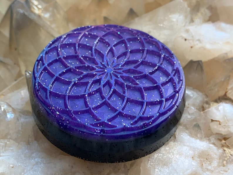 Orgonite® TORUS FIELD Violet Flame EMF Shield 5G Pocket | Etsy
