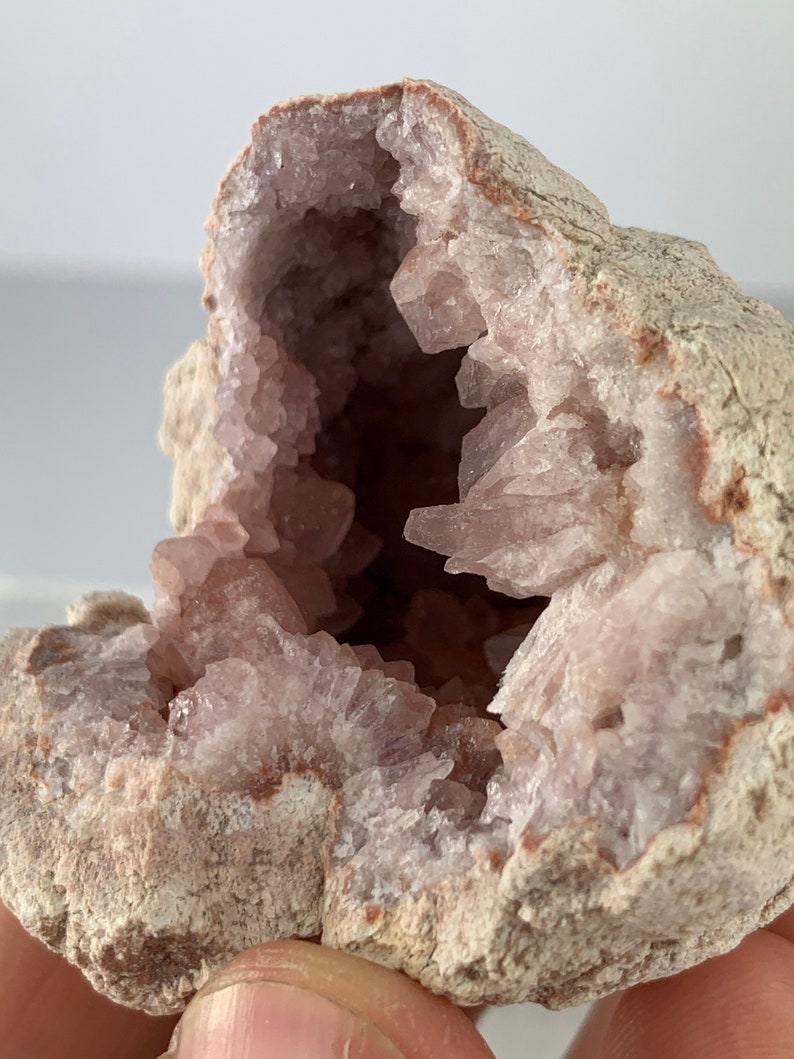 PINK AMETHYST Crystal Geode Raw and Natural Mineral Specimen - Etsy