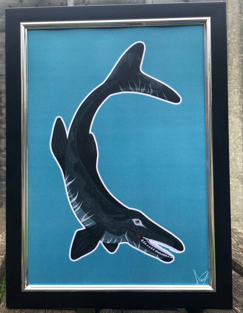 A4 Mosasaurus Print - Etsy