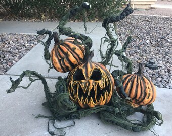 Scary pumpkin | Etsy